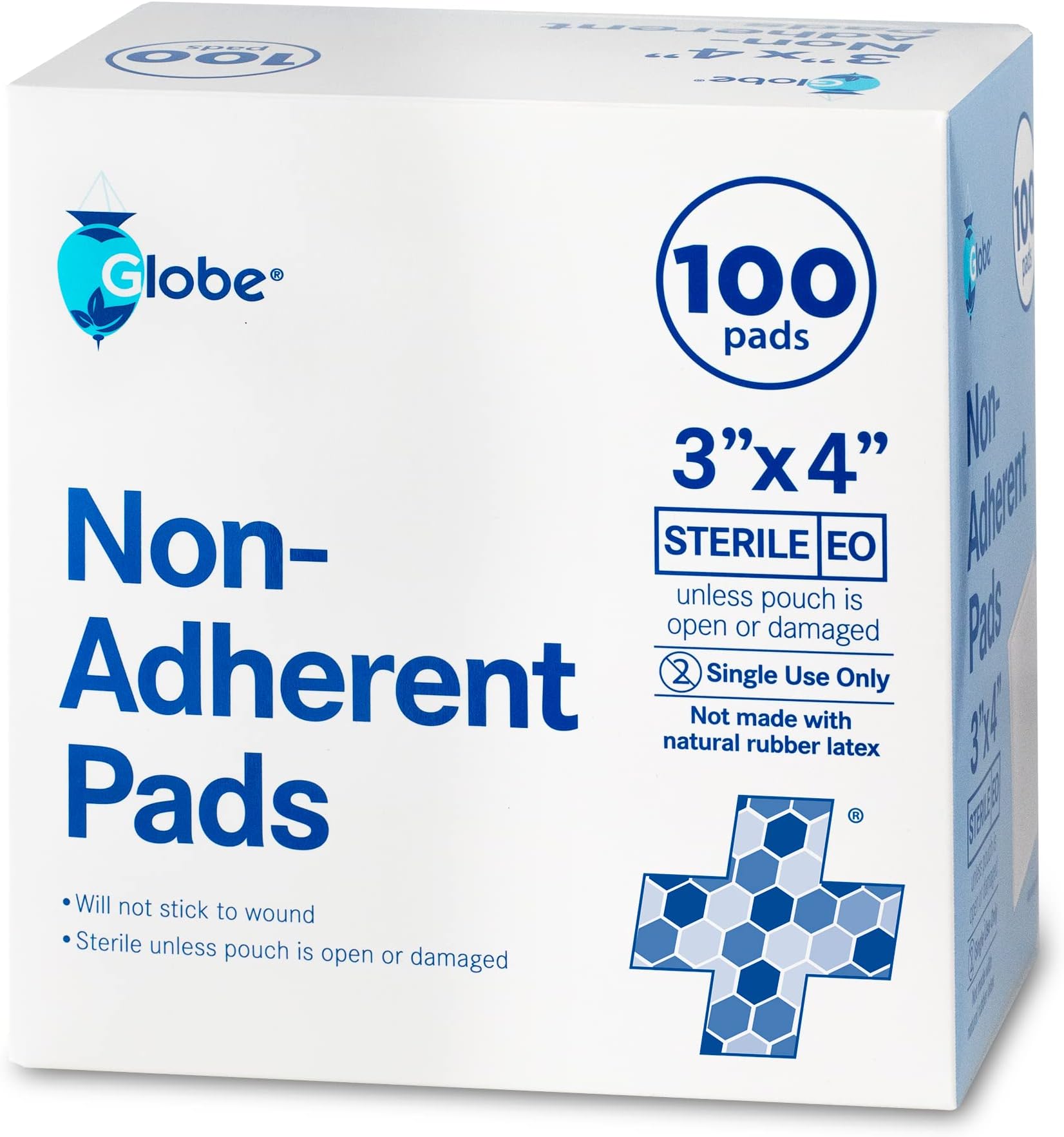 Amazon.com: Dynarex Non-Adherent Pads-Sterile, Individually Packaged ...