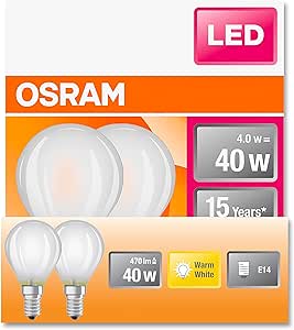 Osram LED Star Classic P40 LED LAMP for E14 POLLE, DROP SHAPE, GL FR ...