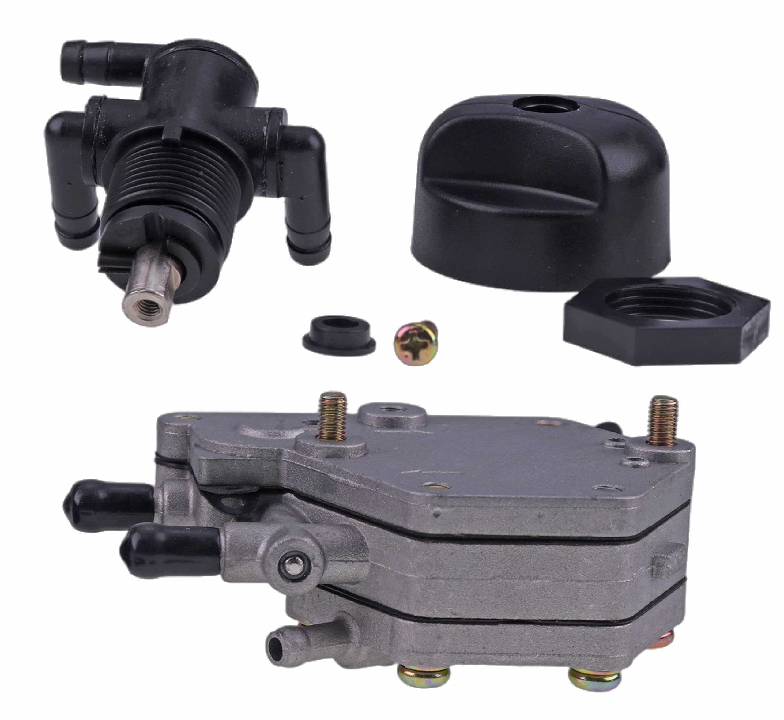 3 Way Fuel Fuel Tank Valve Petcock 3 Way Knob NUT For Polaris Magnum ...