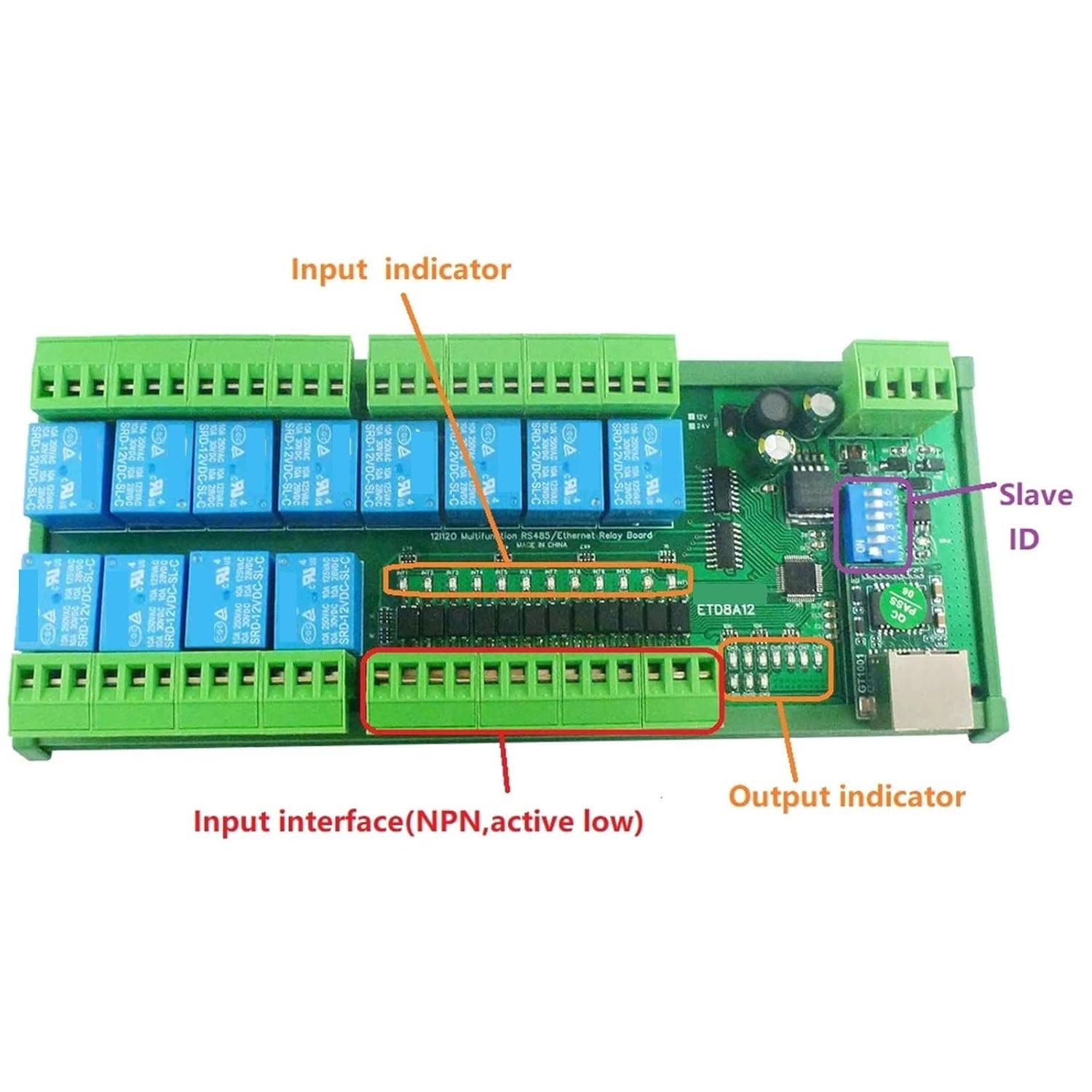 2 IN1 12Ch Ethernet/RS485 Relay Module Modbus RTU Philippines | Ubuy
