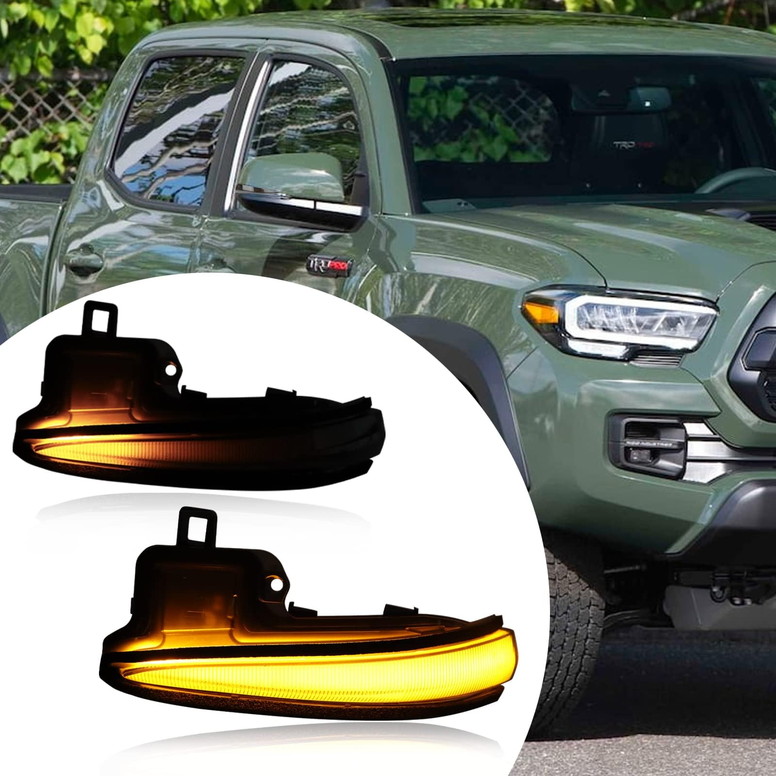 Amazon.com: KEEGTBOX Dynamic Sequential LED Side Mirror Marker Lights ...