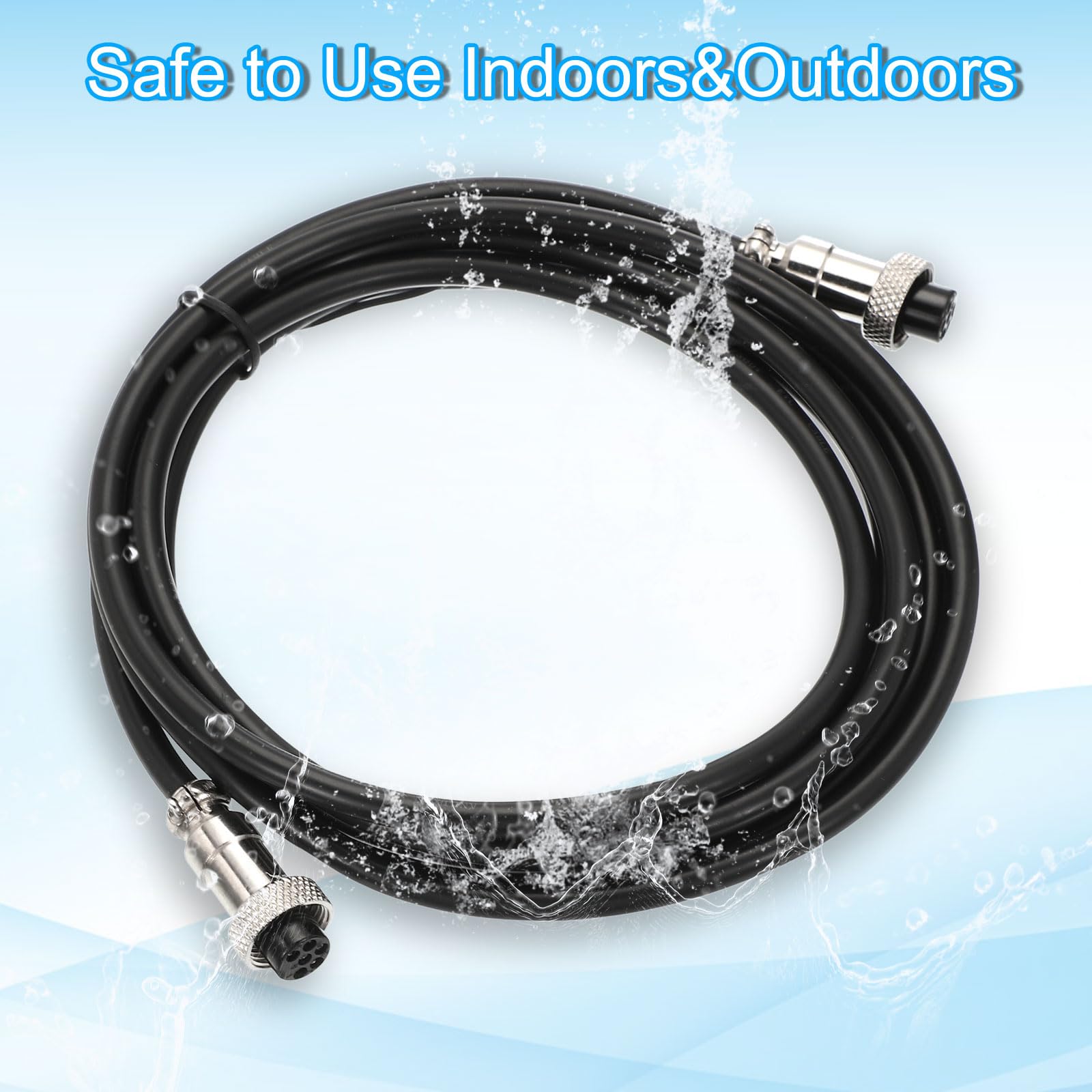 PATIKIL GX12 6 Pin Aviation Sensor Cable 2M / 6.6 Ft, 2 Pcs Aviation ...