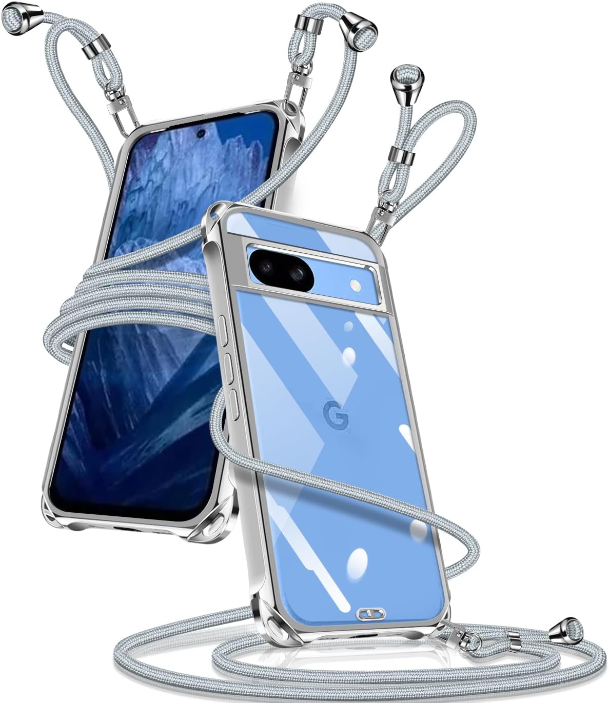 Amazon.co.jp: Google Pixel8a ケース ネックストラップ 耐衝撃 肩掛け 斜めかけ 首掛け 縄掛け カバー グーグル ピクセル 8a スマホケース シリコン TPU ...