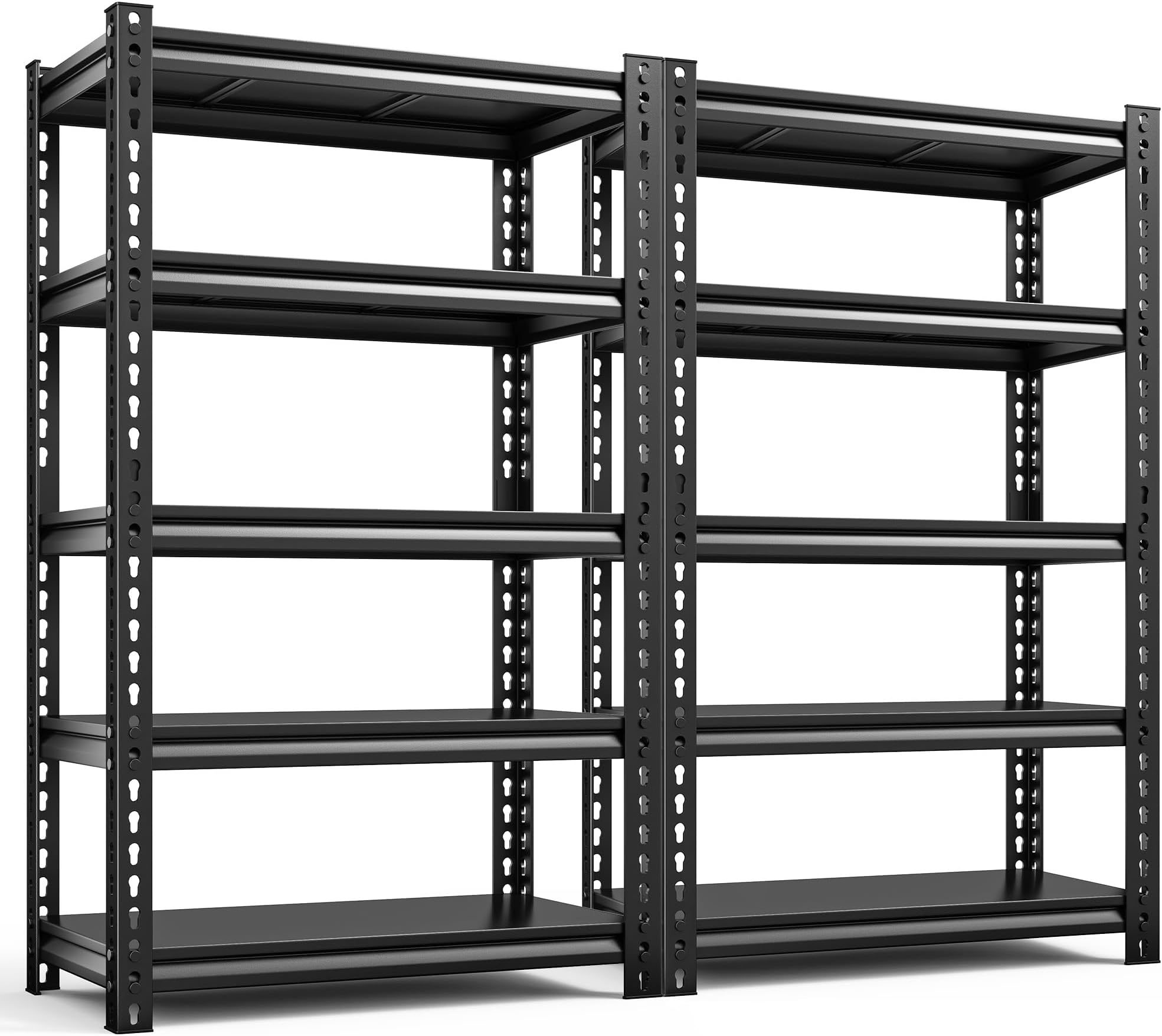 Amazon.com: REIBII Storage Shelves, 5 Tier Adjustable Garage Shelving ...
