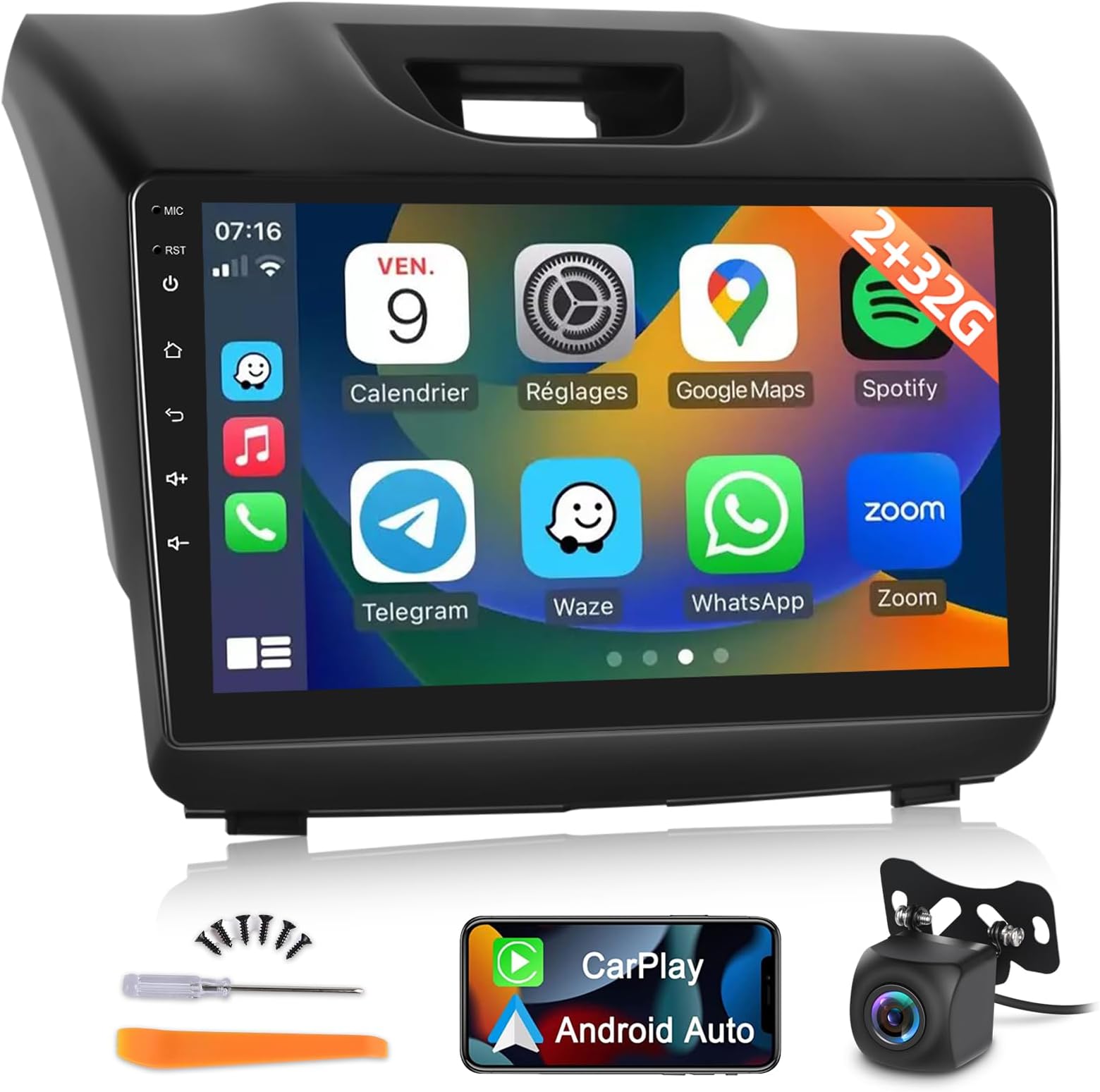 Amazon.com: NHOPEEW 9 Inch Android 13 Car Stereo for Isuzu DMAX ...