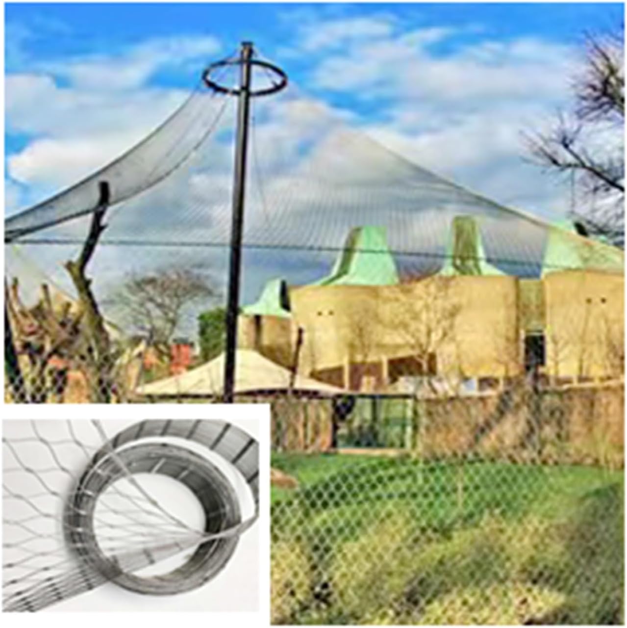 Amazon.com: Stretchable Balustrade Infill Mesh，Wire rope mesh，stainless ...