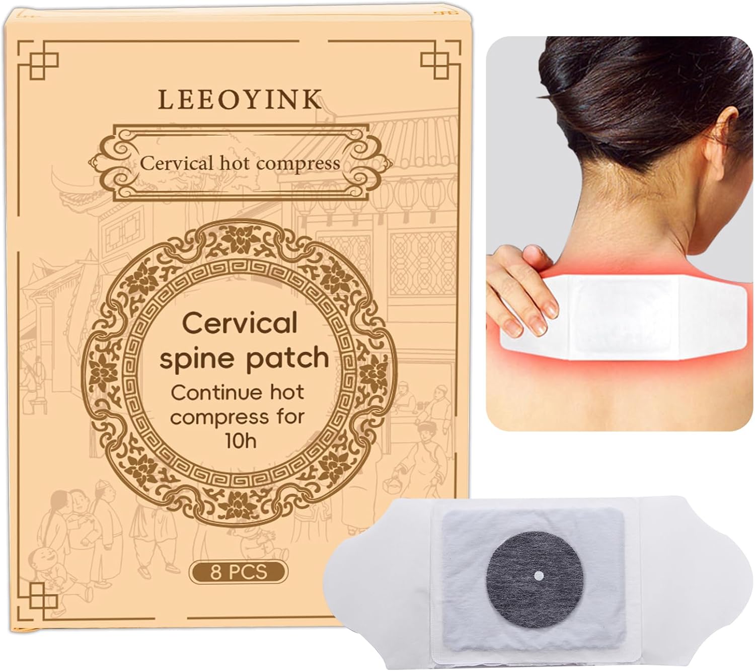 Amazon.com: LEEOYINK Portable Self-Heating Herbal Patches for Cervical ...