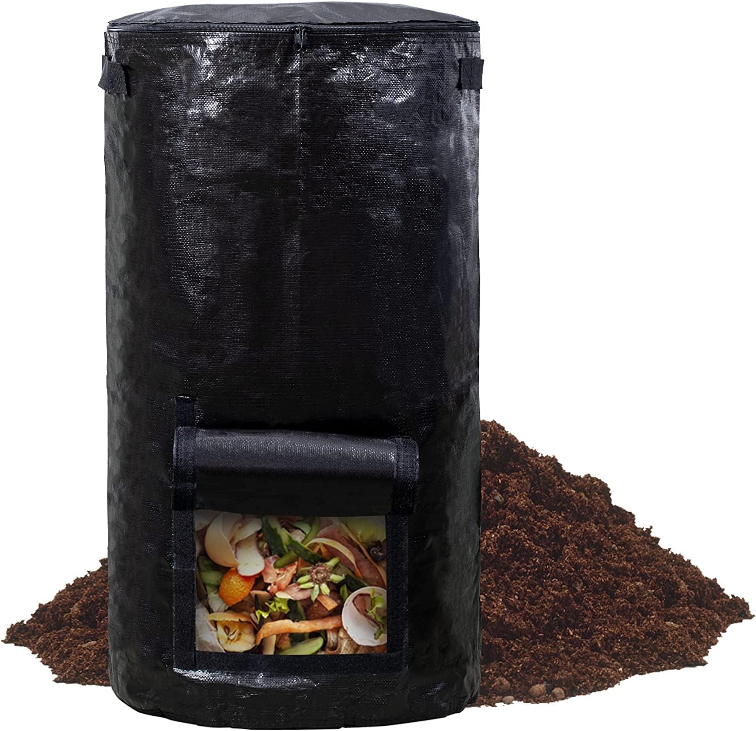 Amazon.com : 34 Gallon Garden Compost Bin Bag, Reusable Organic ...