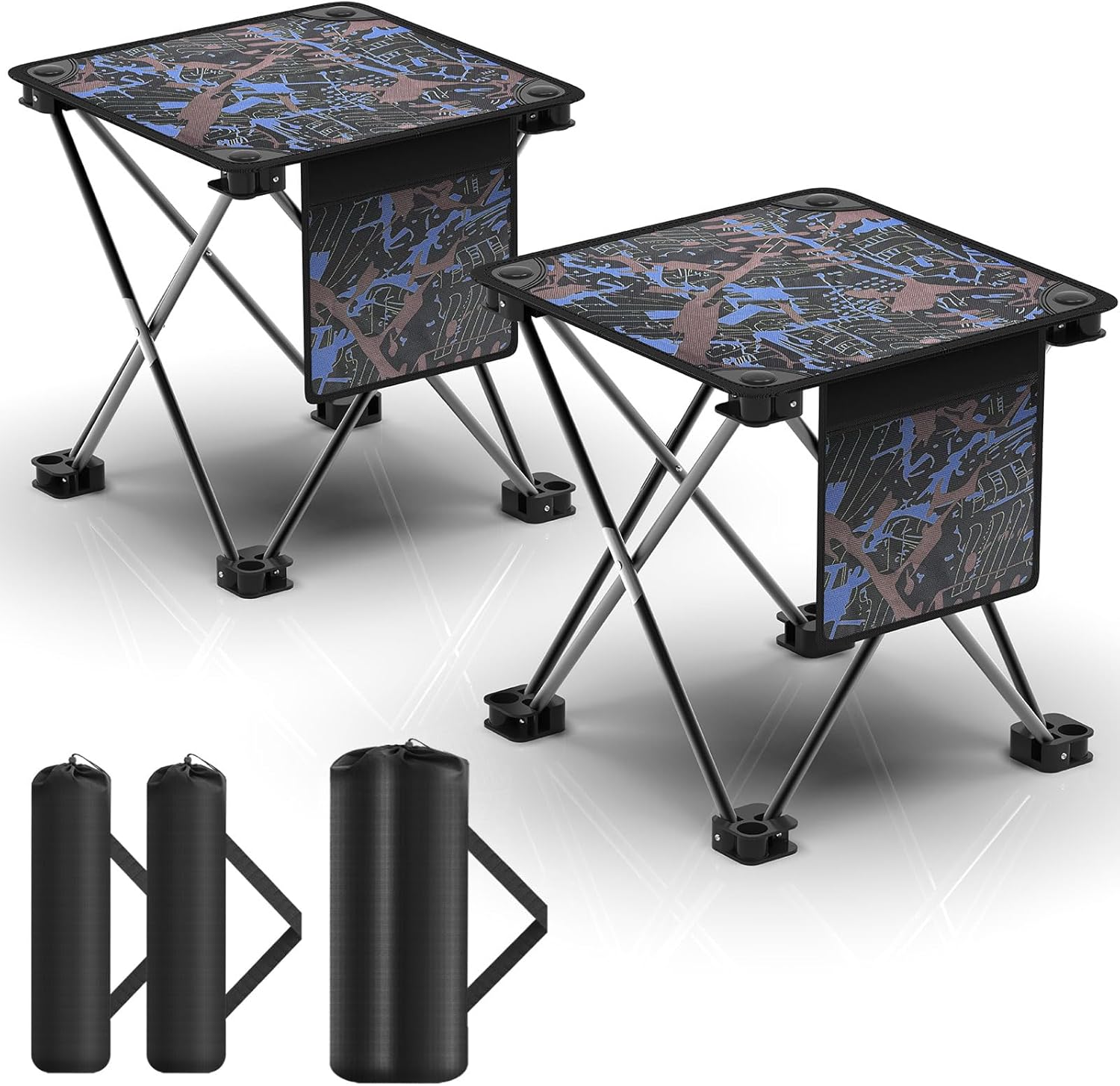 Amazon.com: AIWOXING 2 Pack Camping Stool, Folding Samll Chair 13 inch ...