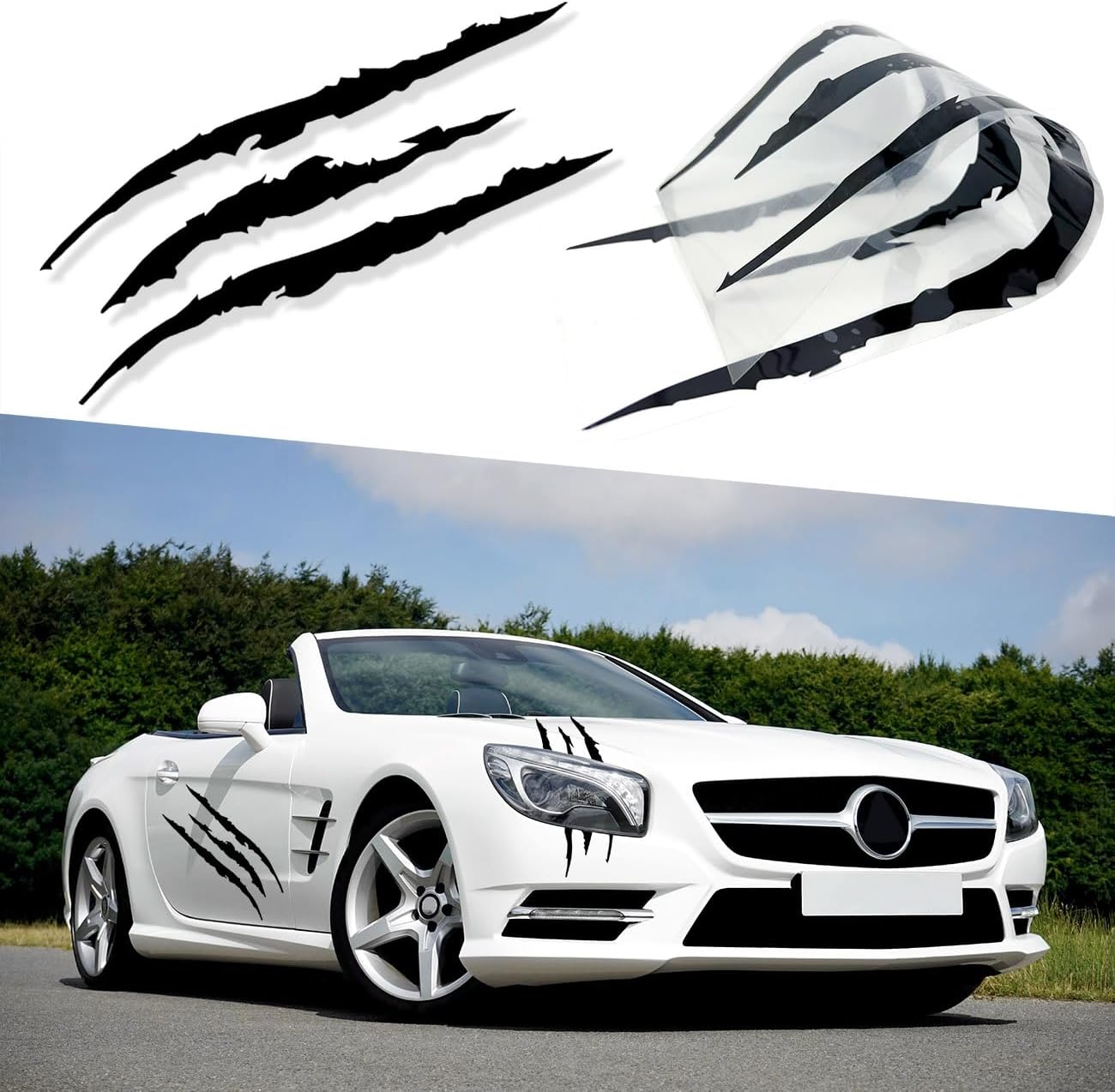 2 calcomanías de marca de garra para automóviles, calcomanías de ...