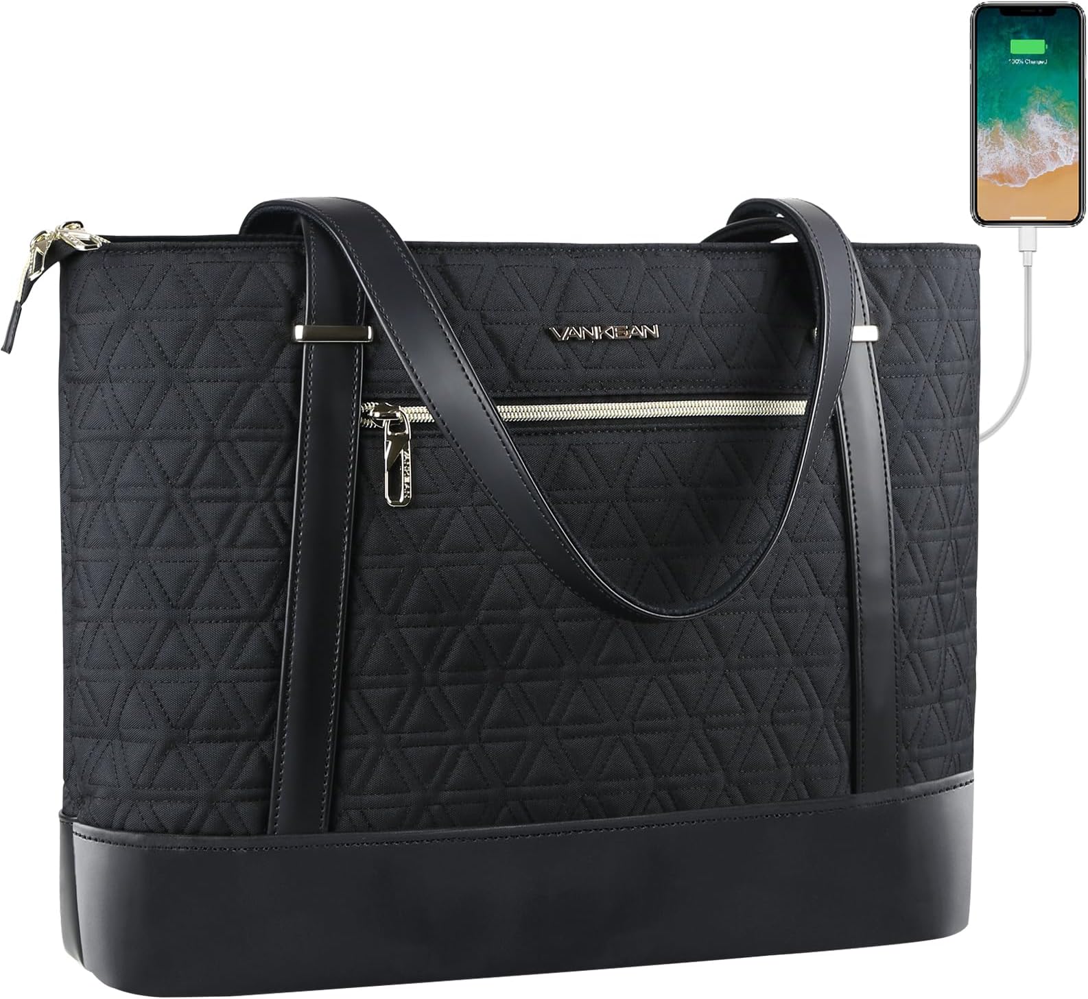 Amazon.com: VANKEAN Laptop Tote Bag for Women, 16 Inch Waterproof ...