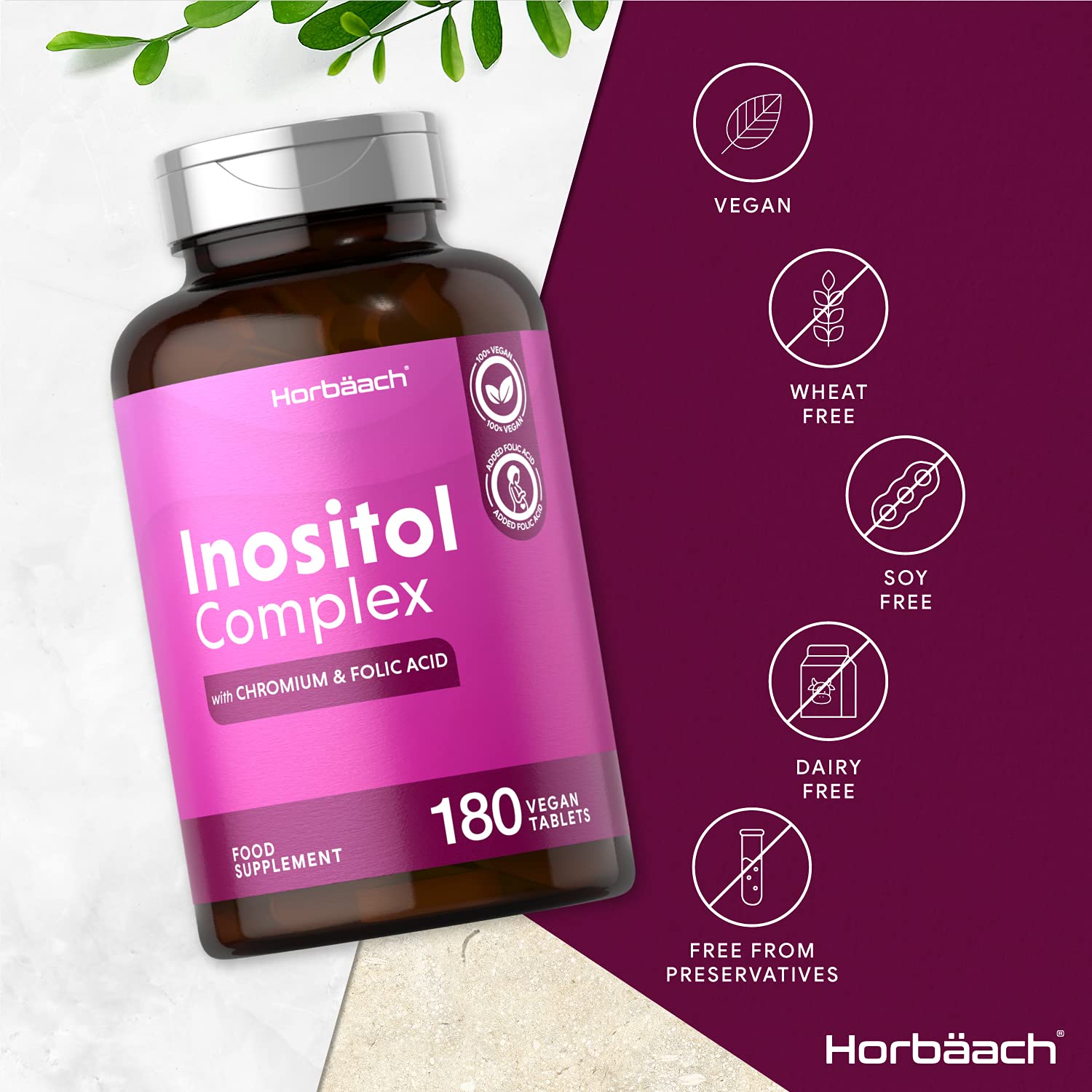 Buy Inositol Tablets | Inositol Powder Complex | 180 Count | 500mg with ...