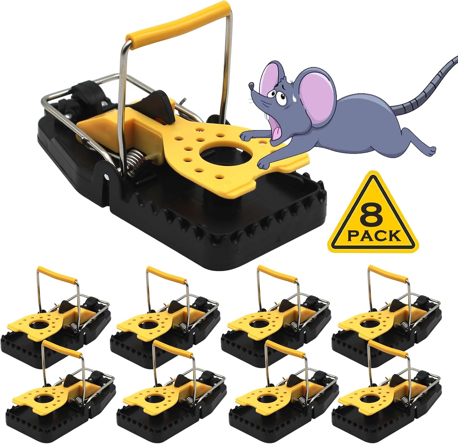 Amazon.com: VENROII 8 Pack Mouse Trap, Mice Traps for House Indoor ...