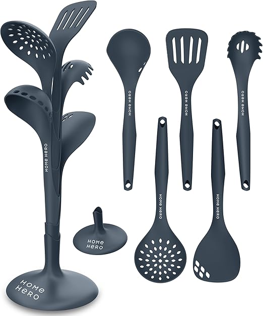 Amazon.com: Home Hero 6 Pcs Kitchen Utensils Set - Nested Cooking ...