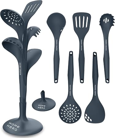 Amazon.com: Home Hero 6 Pcs Kitchen Utensils Set - Nested Cooking ...