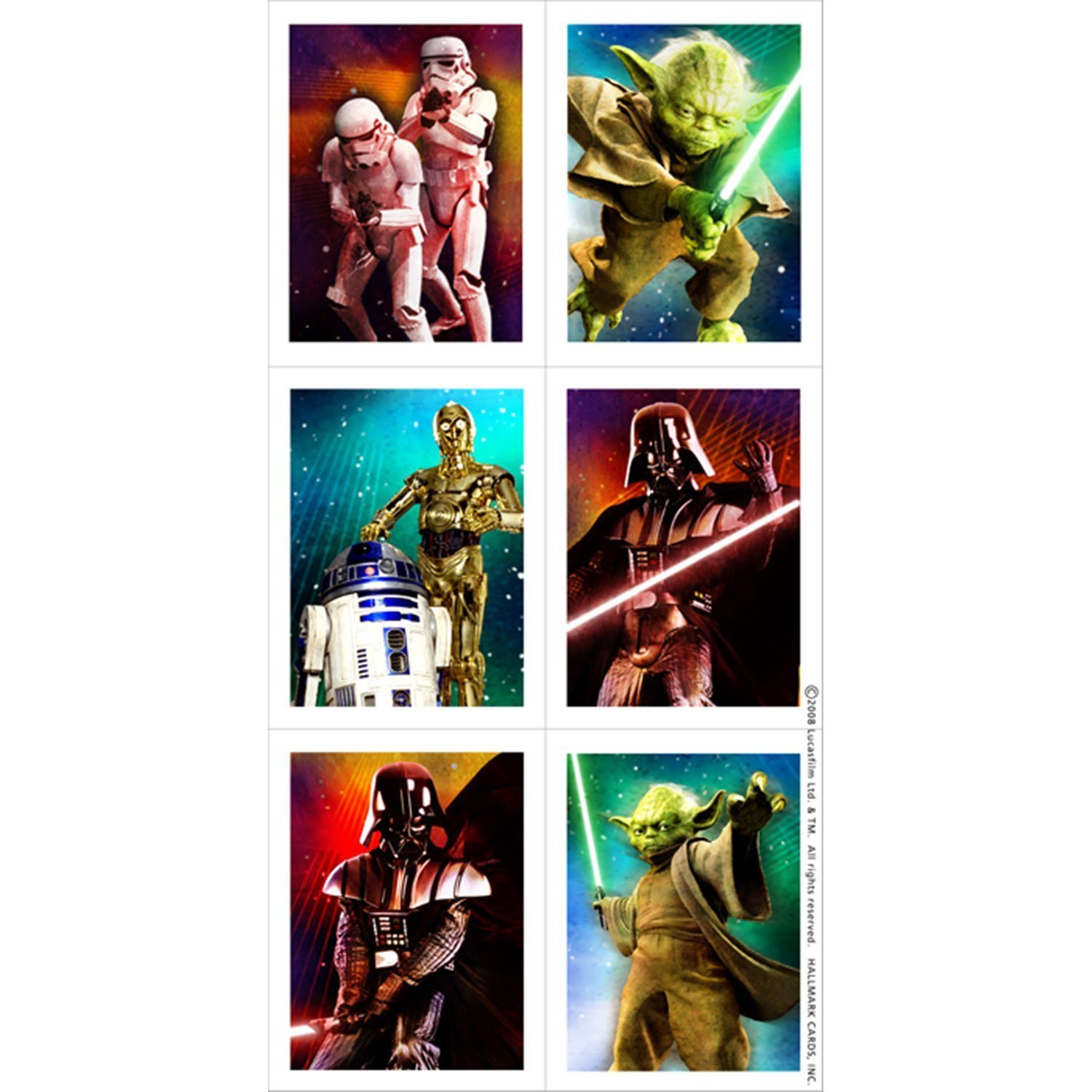 Amazon.com: Star Wars: Feel the Force Stickers (4 count) : Toys & Games