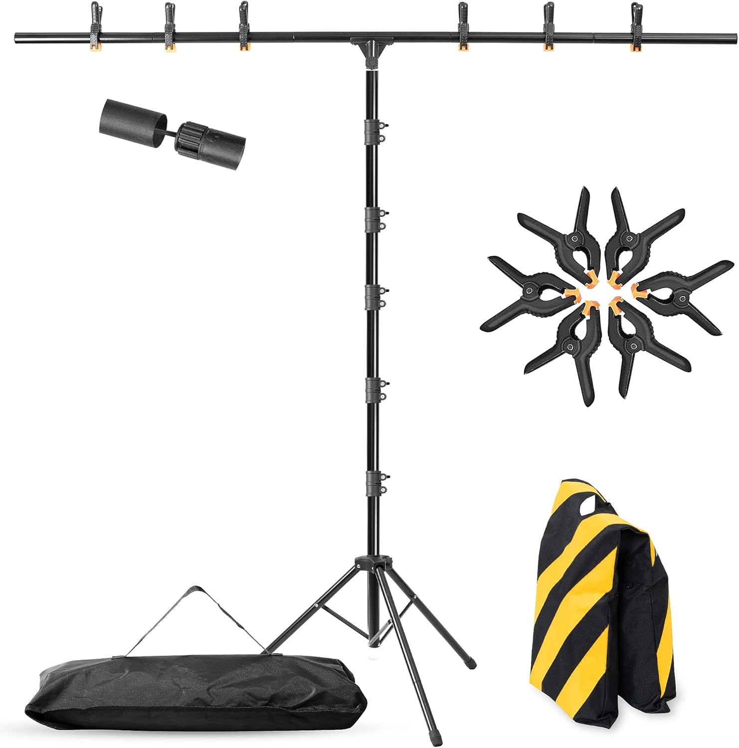 Amazon.com : Coliflor T-Shape Portable Backdrop Stand – 8x5.3ft ...