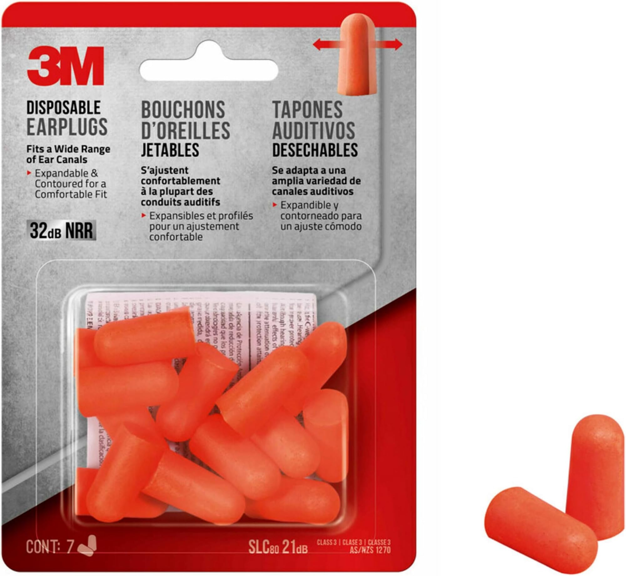 3M 1100 Bouchons d'oreille en mousse : Amazon.ca: Santé et Soins personnels