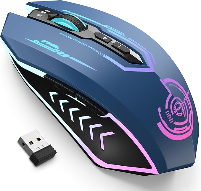 Amazon.com: UHURU Gaming Mouse, Wireless Gaming Mouse with 7 Buttons 7 ...