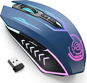 Amazon.com: UHURU Gaming Mouse, Wireless Gaming Mouse with 7 Buttons 7 ...