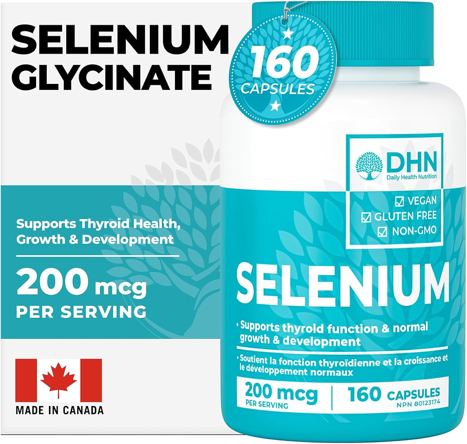 Bonus Value Size | Extra Strength Max Absorb Selenium Glycinate 200 mcg ...
