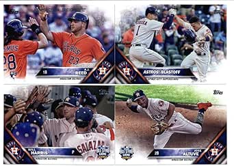 Amazon.com: 2016 Topps Update Houston Astros Team Set of 10 Cards ...