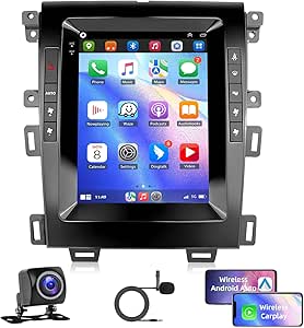 Amazon.com: 9.7 Inch Wireless Apple Carplay Android Auto Screen Stereo ...