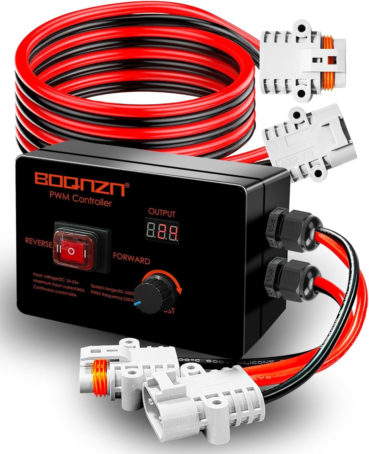 Waterproof PWM Controller DC 12-48V 35A Motor Speed Controller, with 4 ...