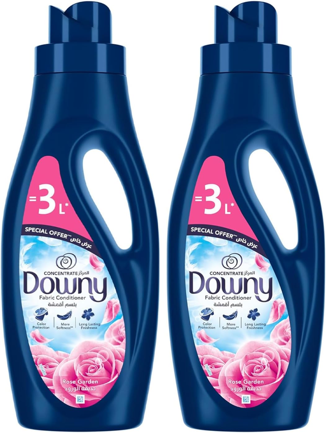 Downy Rose Garden Concentrate Fabric Conditioner Value Pack, 2 x 1 ...