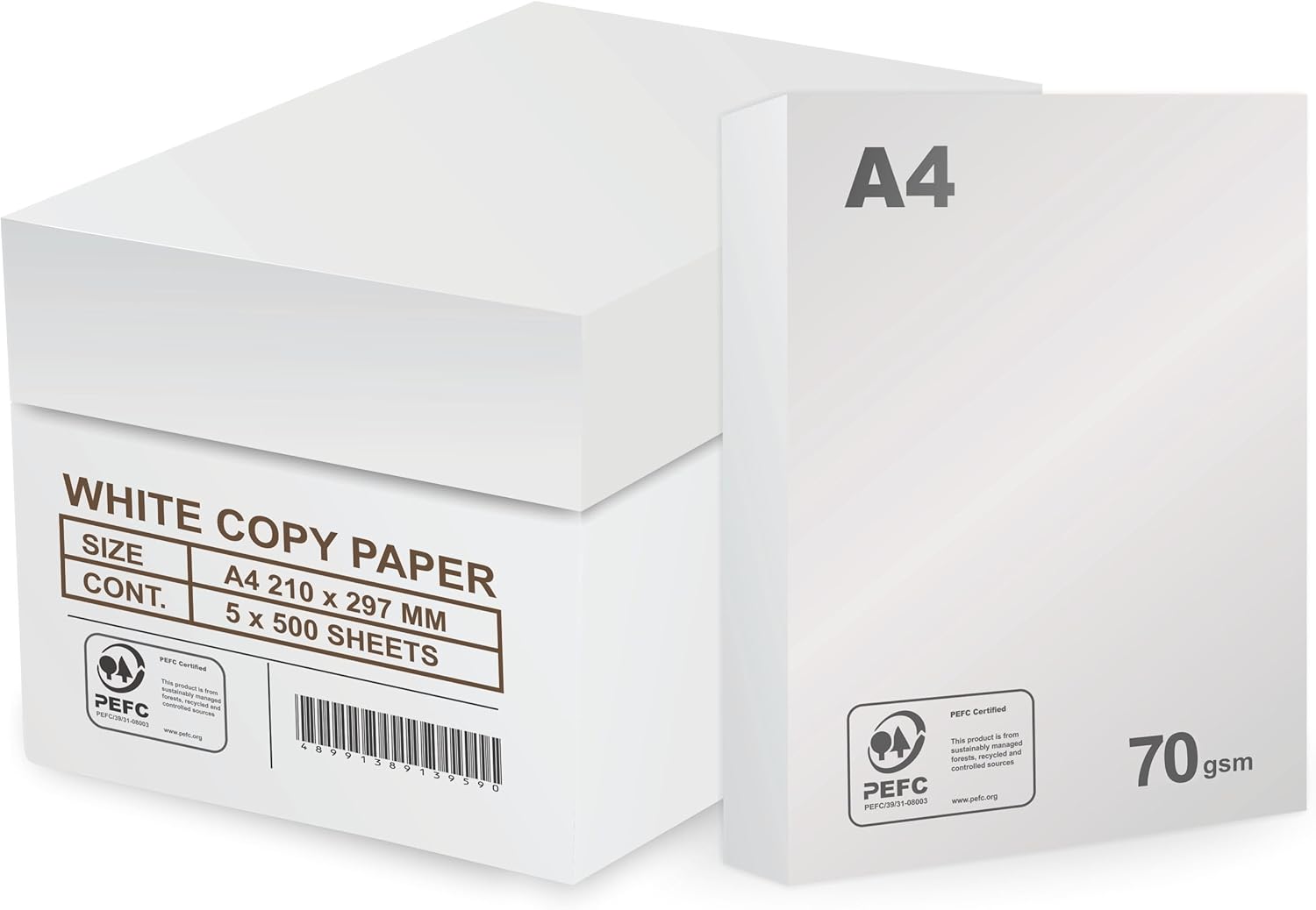 Nature Cool Premium Printer Paper - 1 Ream(500 Sheets), 70gsm White ...
