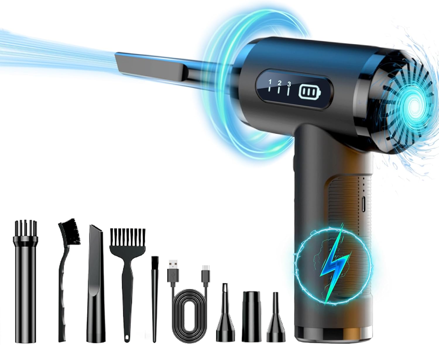 Amazon.com: LIHAN Compressed Air Duster,Dust Cleaner for Car,Computer ...