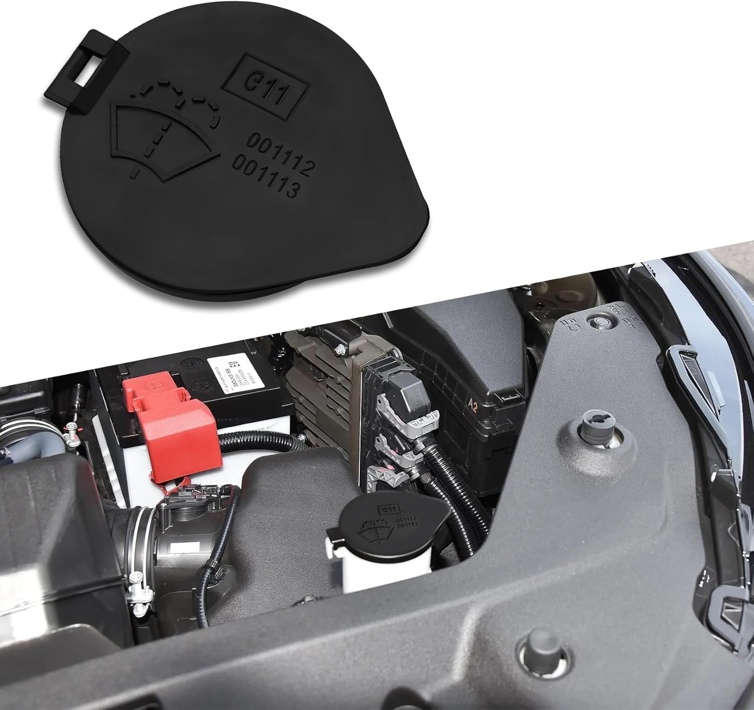 Amazon.com: QZTYTY Car Windshield Wiper Washer Fluid Cap, Reservoir ...