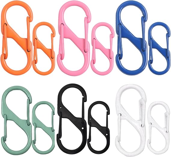 Zipper Lock 12 Pack Colorful Lock Clips,Theft Deterrent Dual Opening ...