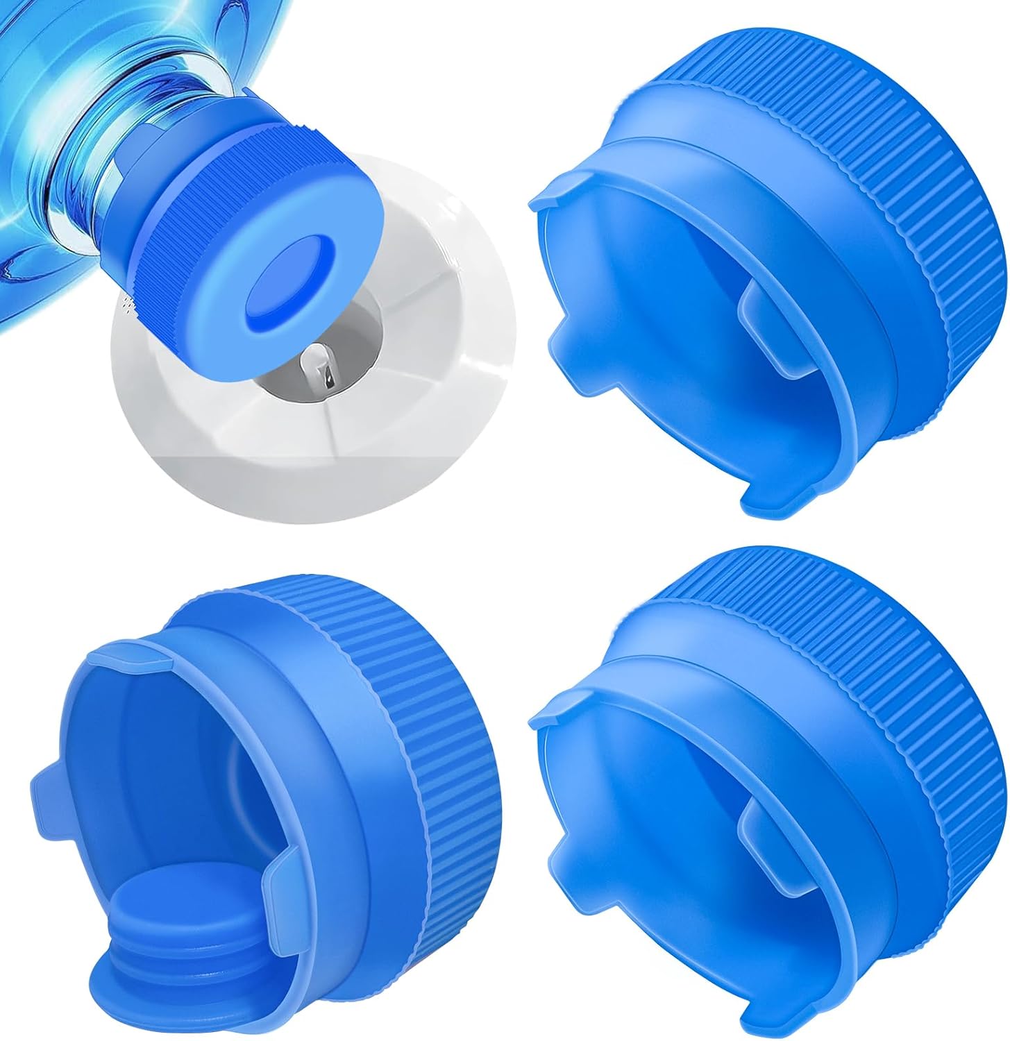 Amazon.com: IRCPEN 3 and 5 Gallon Water Jug Cap, Food Grade Silicone ...