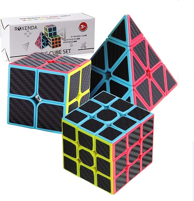 Amazon.com: Roxenda Speed Cubes, Speed Cube Set of 2x2 3x3 Pyramid ...