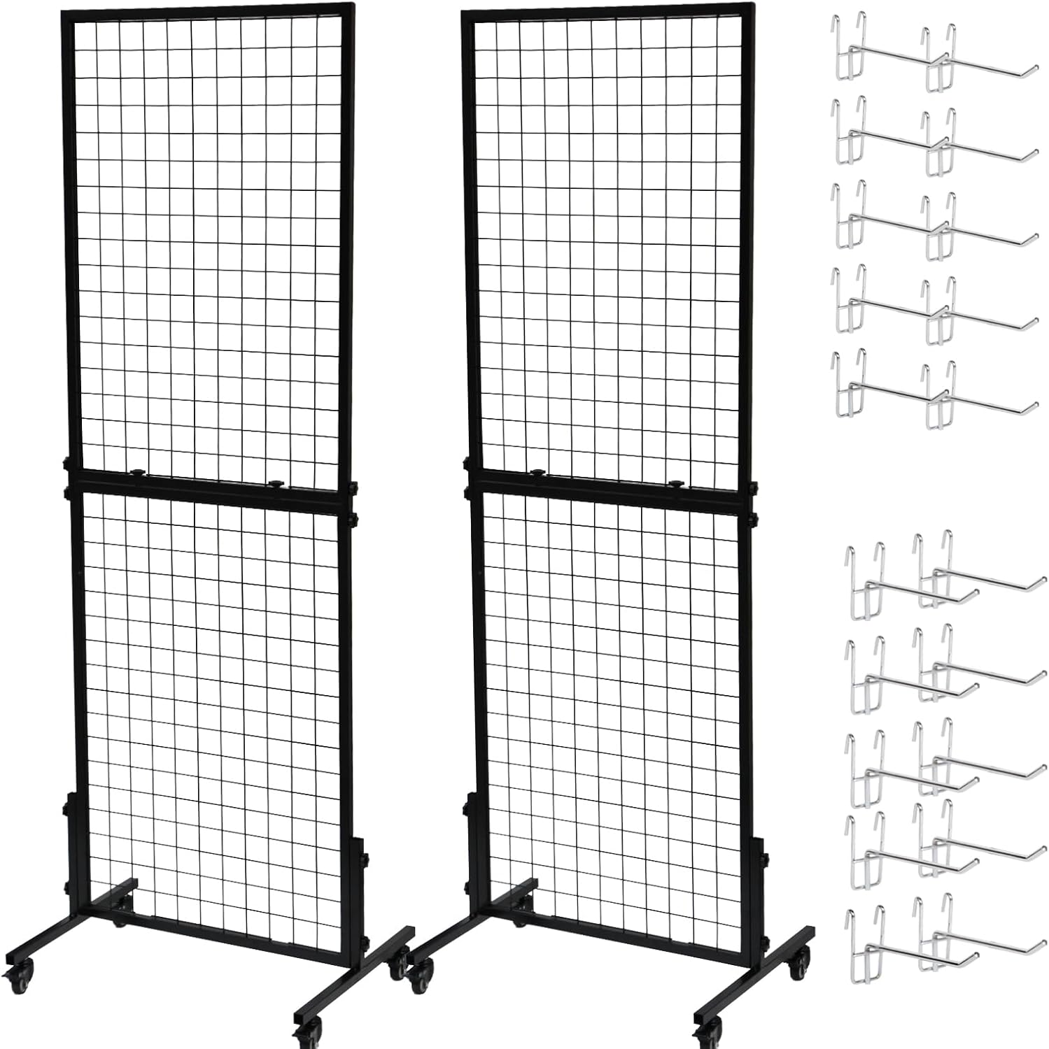 Amazon.com: DeaTee 2' x 6' Thicken Grid Wall Panels Standing Wire Grid ...