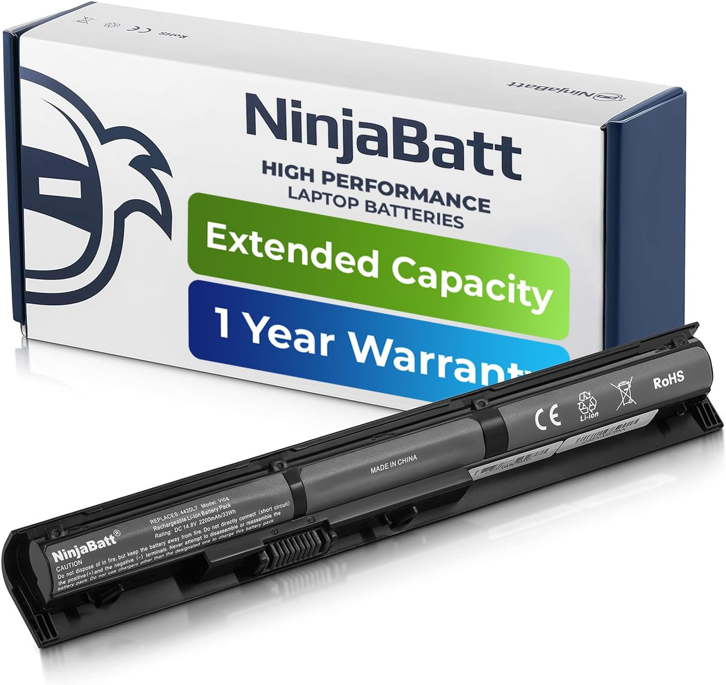 Amazon.com: NinjaBatt Battery for HP 756743-001 V104 vi04 756744-001 ...