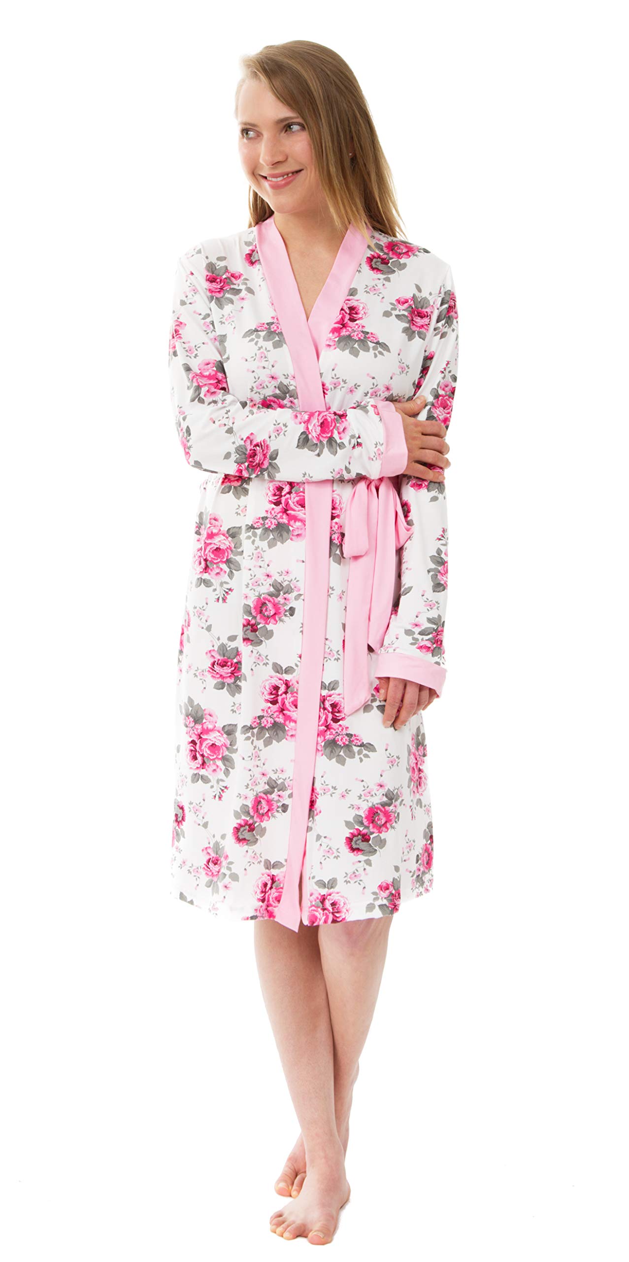 Leisureland Women's Knit Robe, Jersey Robe, Stretch Jersey Robes at ...