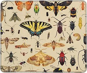 Amazon.com: Insects Mouse Pad, Desk Pad Protector, Office Desk Mat for ...