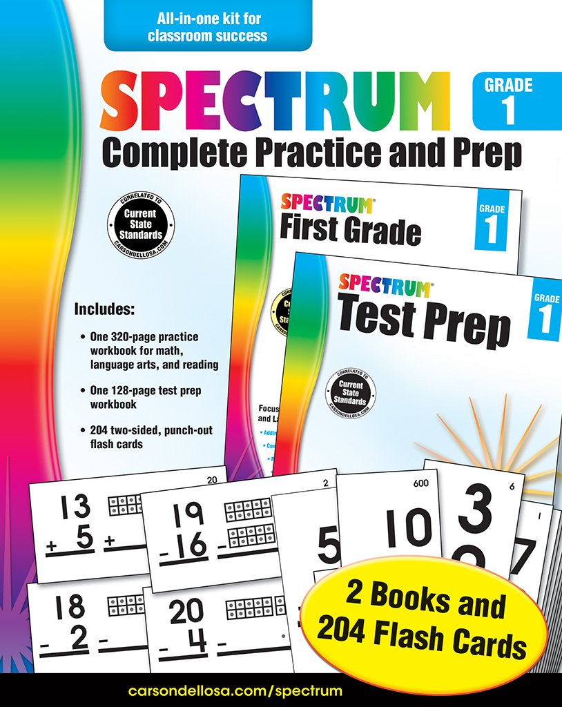Spectrum Complete Practice and Prep, Grade 1: Spectrum, Carson-Dellosa ...