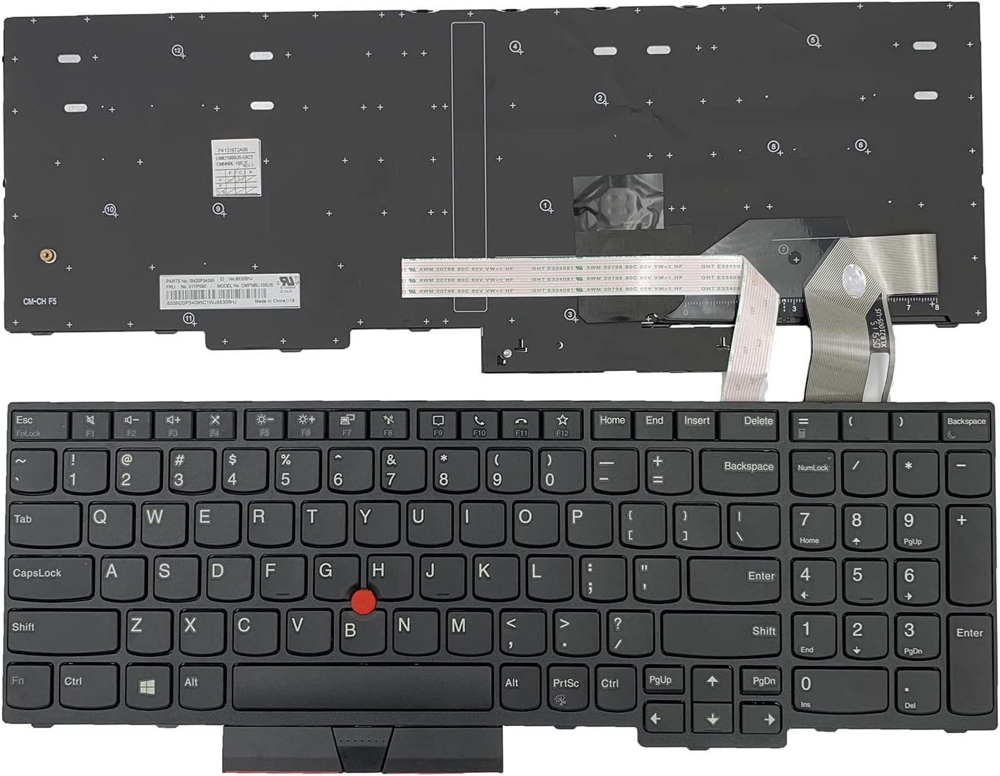 Amazon.com: Laptop Replacement US Layout Keyboard for Lenovo ThinkPad ...