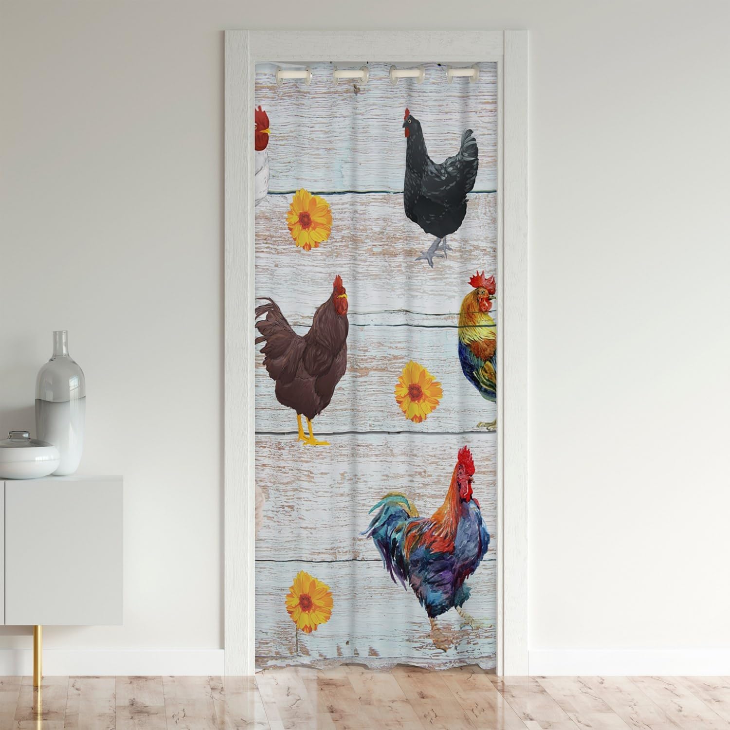 Amazon.com: Chicken Door Curtain for Doorway Privacy 34"x80" Kids Farm ...