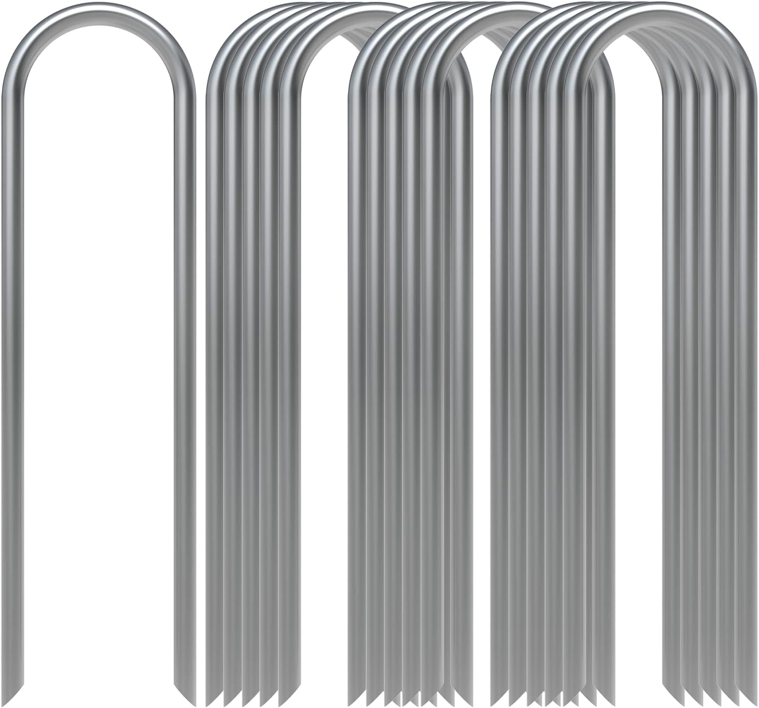 Amazon.com : Ground Stakes Steel Rebar Stakes Tents Nails Heavy Duty ...