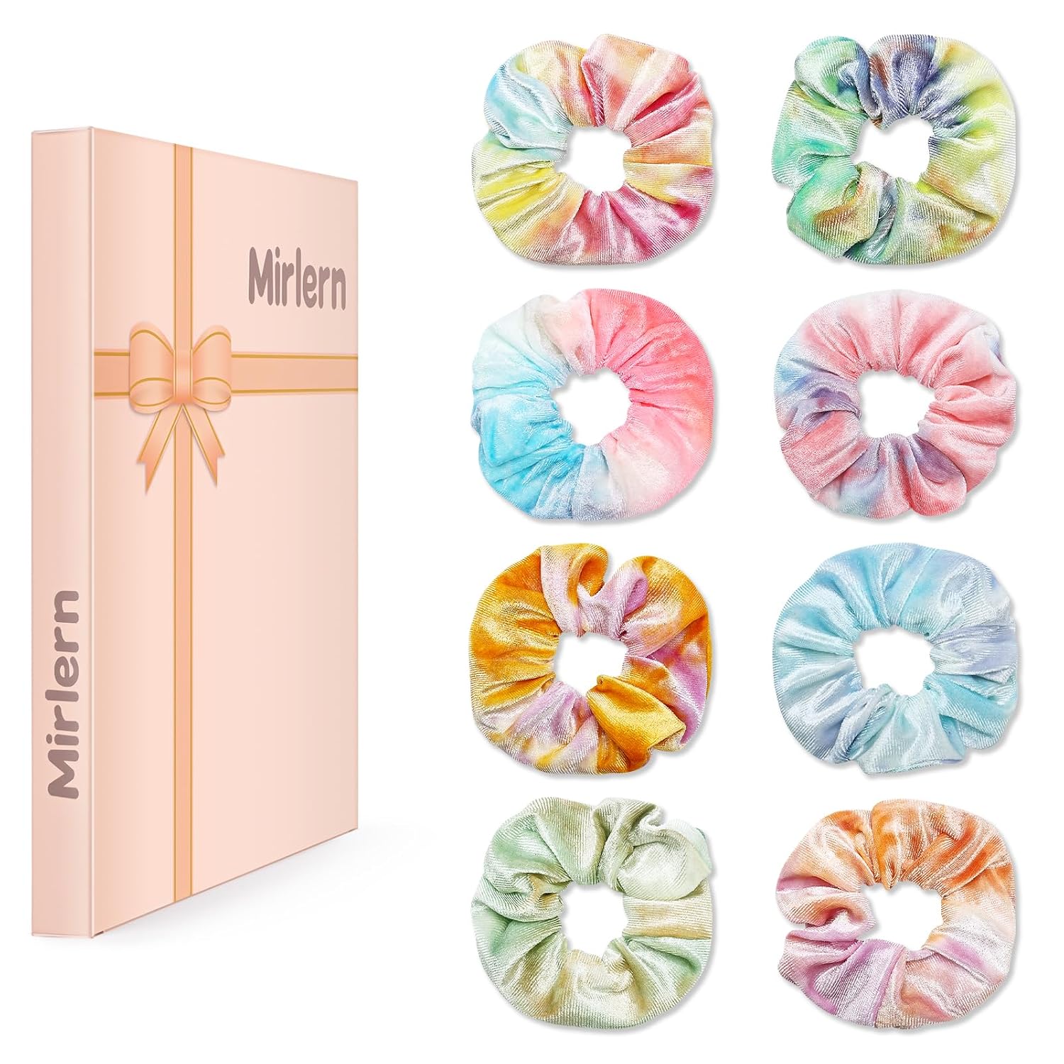 Amazon.com : Mirlern Velvet Scrunchies with Zippers Pocket, 8 Pcs Tie ...
