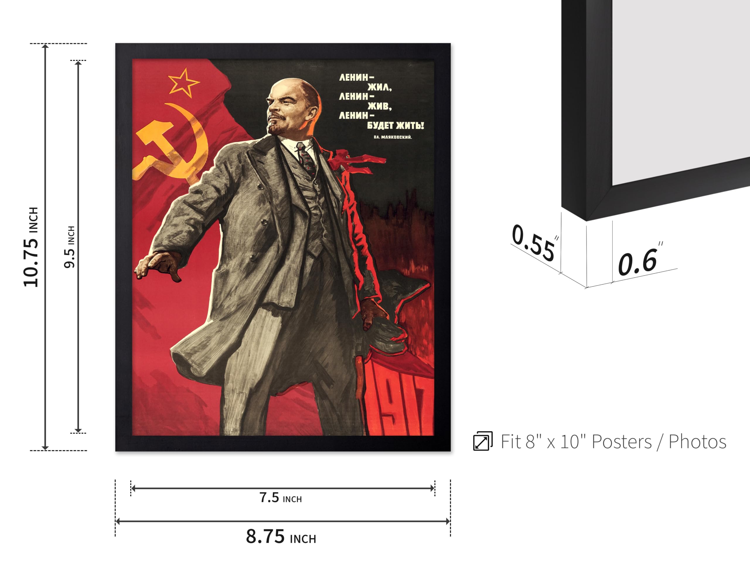 Vladimir Lenin Plakat Vladimir Lenin – Poster Museum
