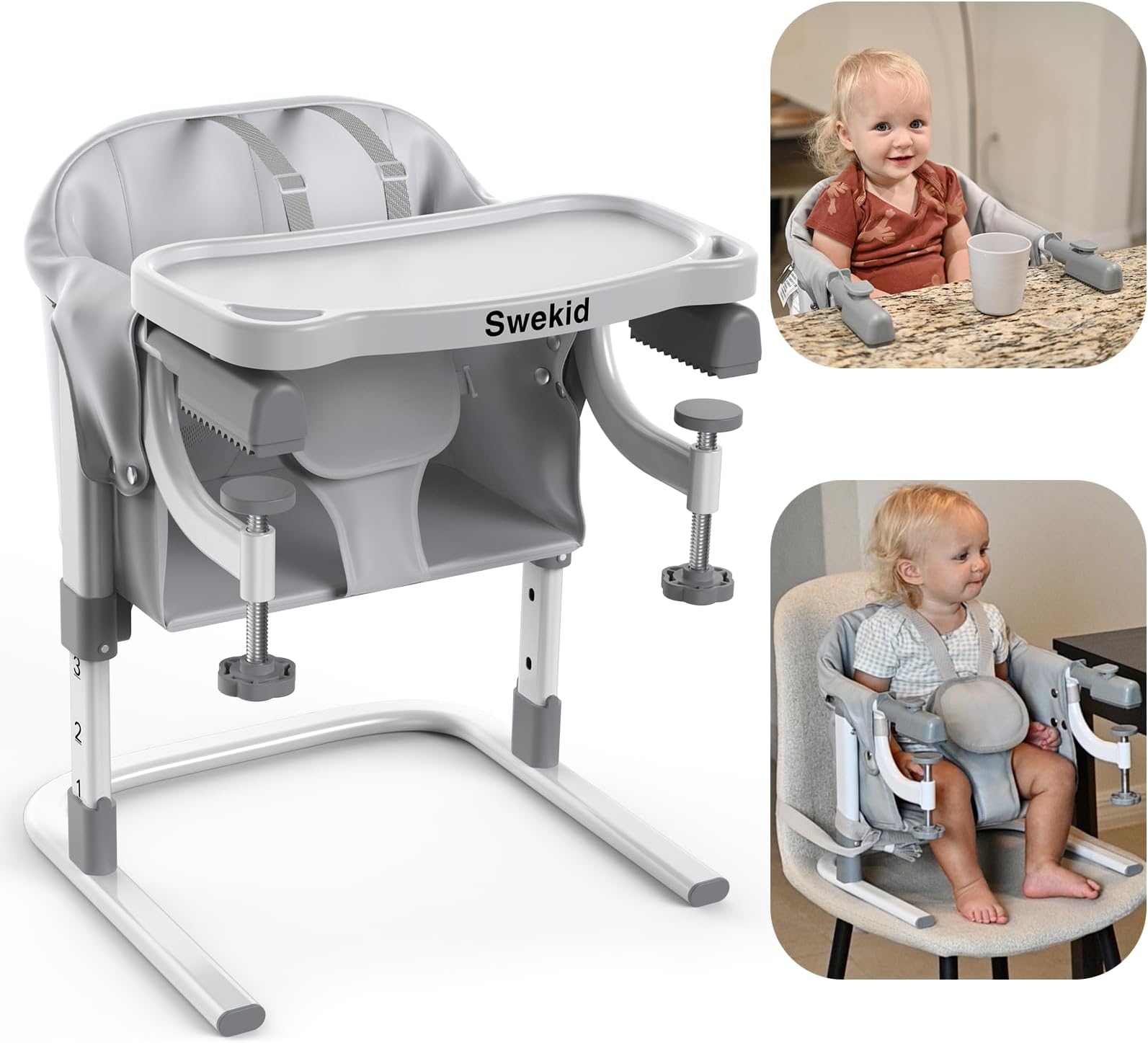 Amazon.com : Yacul 3-in-1 Portable Hook On Chair, Clip on High Chair ...