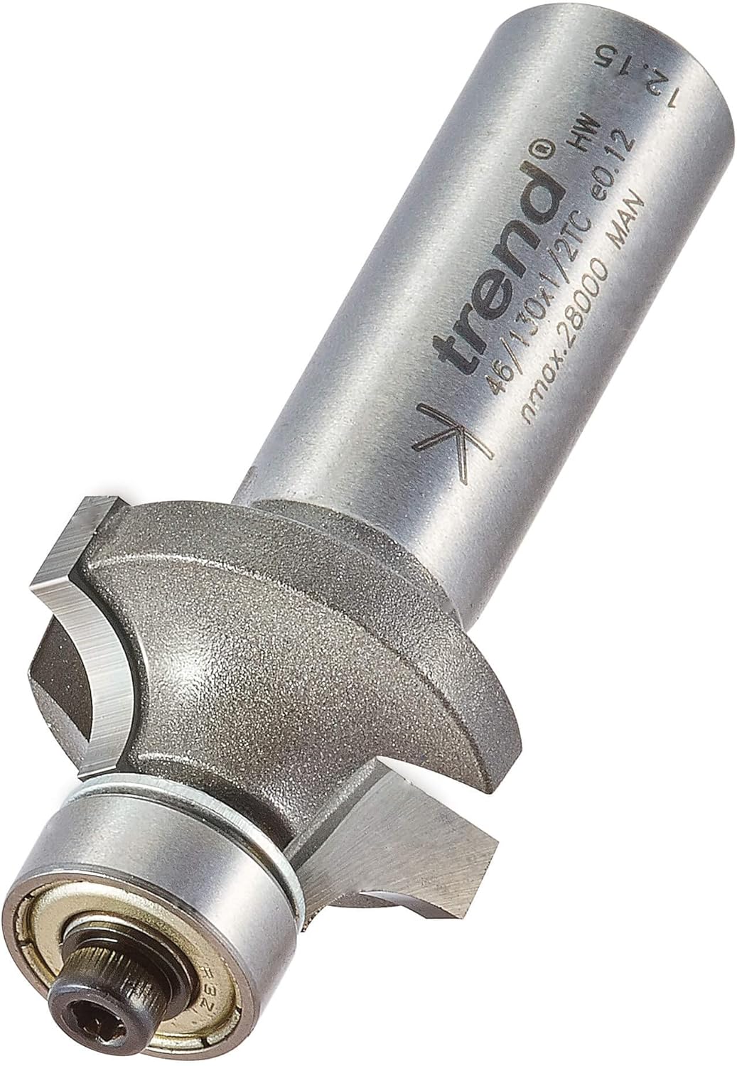 Trend Professional Bearing Guided Ovolo Router Cutter, 6.3mm Radius, 1/ ...