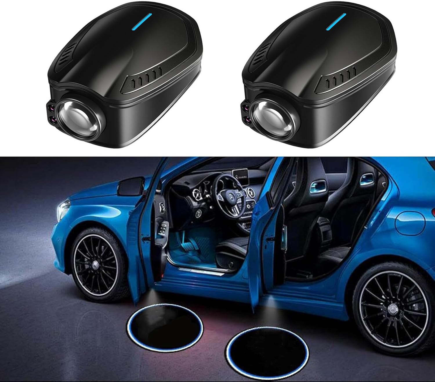 Amazon.com: RoPox 2PCS Custom Car Door Light Projector, Customized Car ...