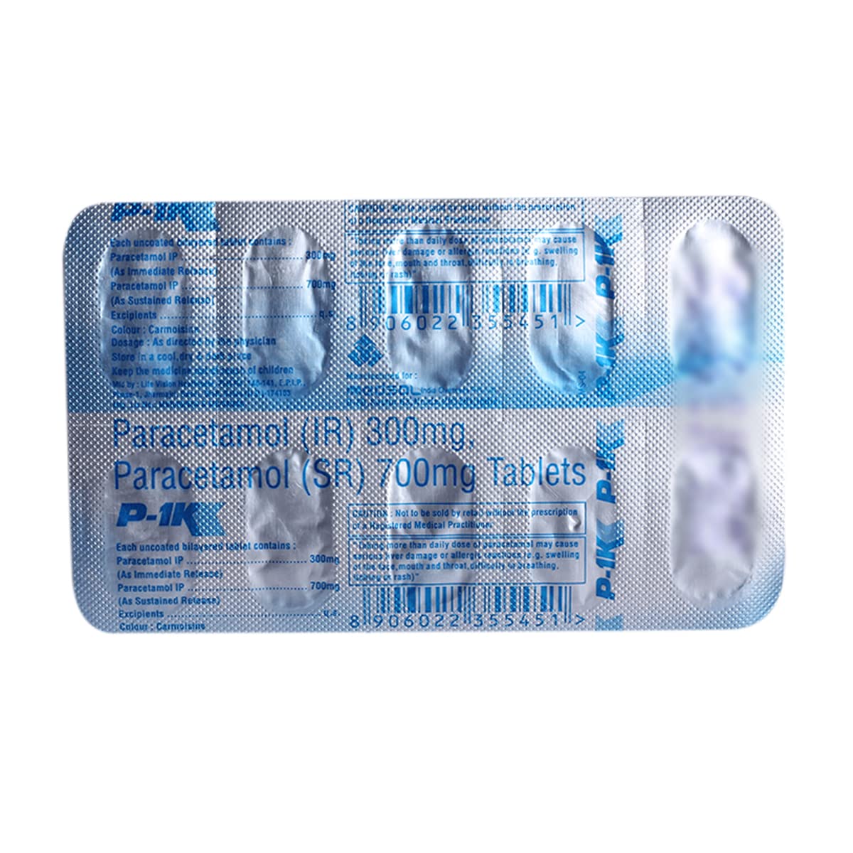 P-1K - Strip of 10 Tablets : Amazon.in: Health & Personal Care