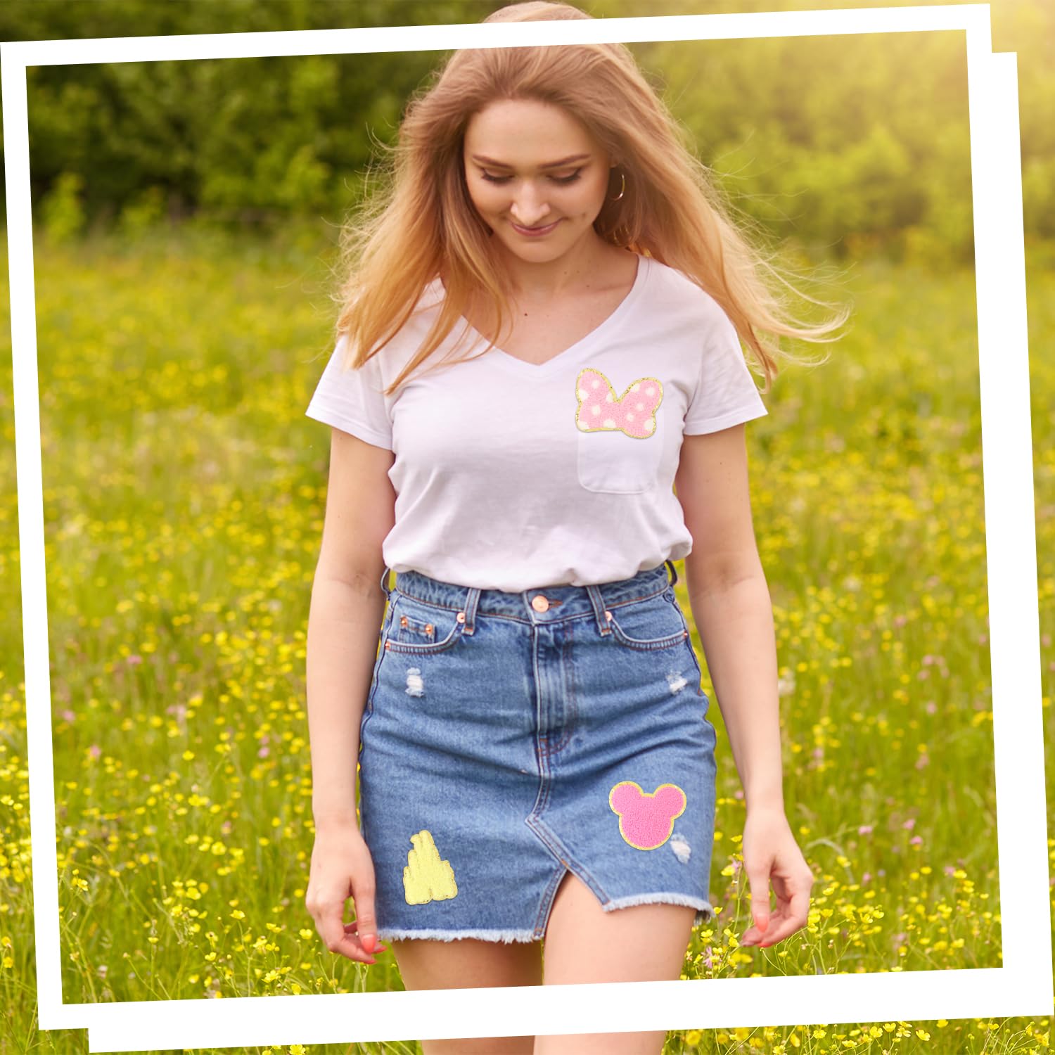 Snapklik.com : 16 Pcs Chenille Mouse Patches, Cute Iron On Mouse Head ...